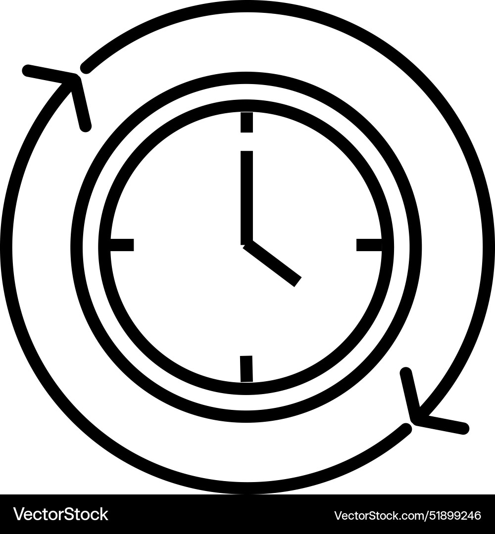 Time clocks icon Royalty Free Vector Image - VectorStock