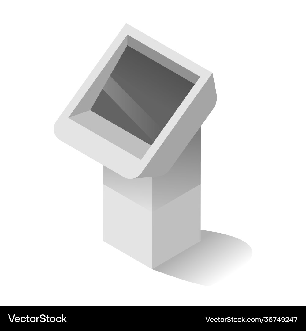 Information digital stand Royalty Free Vector Image