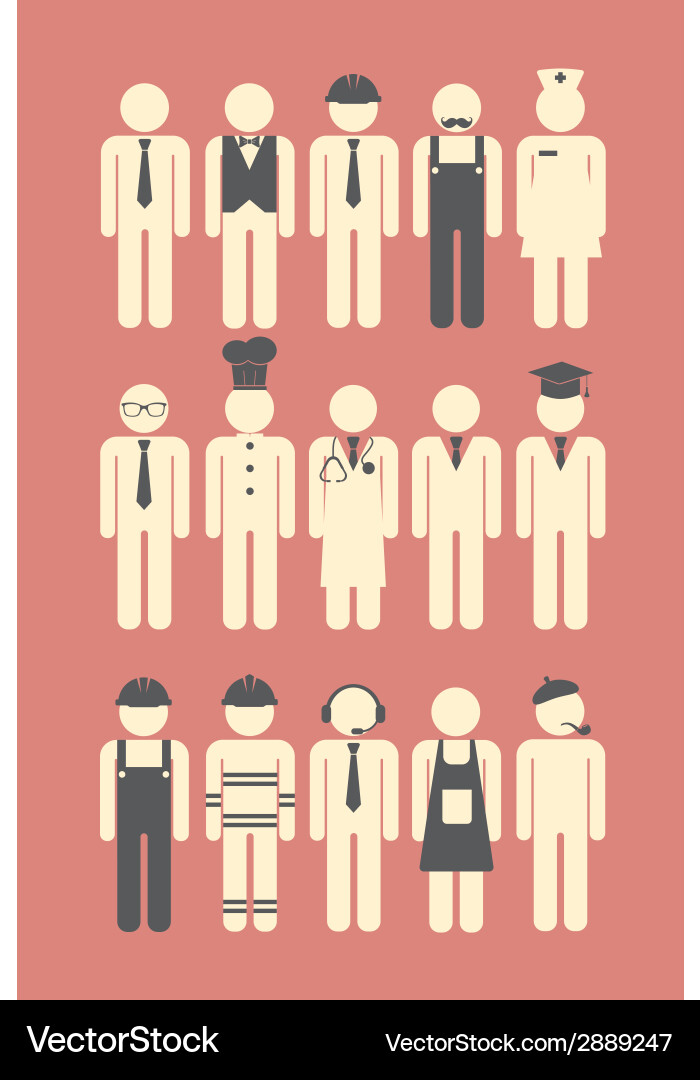 Occupation icon Royalty Free Vector Image - VectorStock