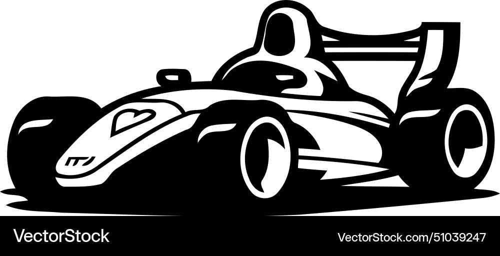 Racing car on white background isolated Royalty Free Vector