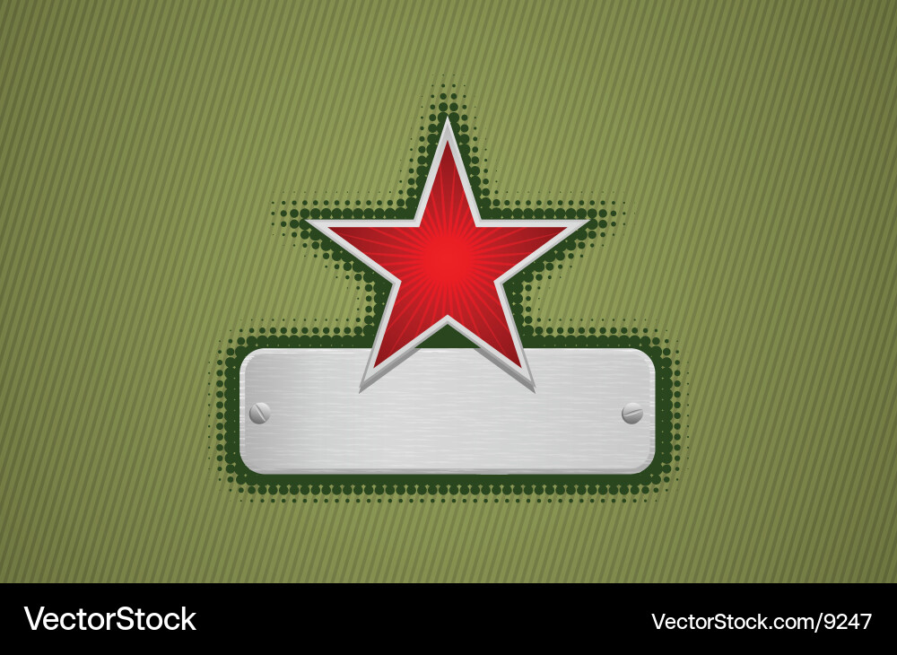 Red Star Frame Royalty Free Vector Image - VectorStock