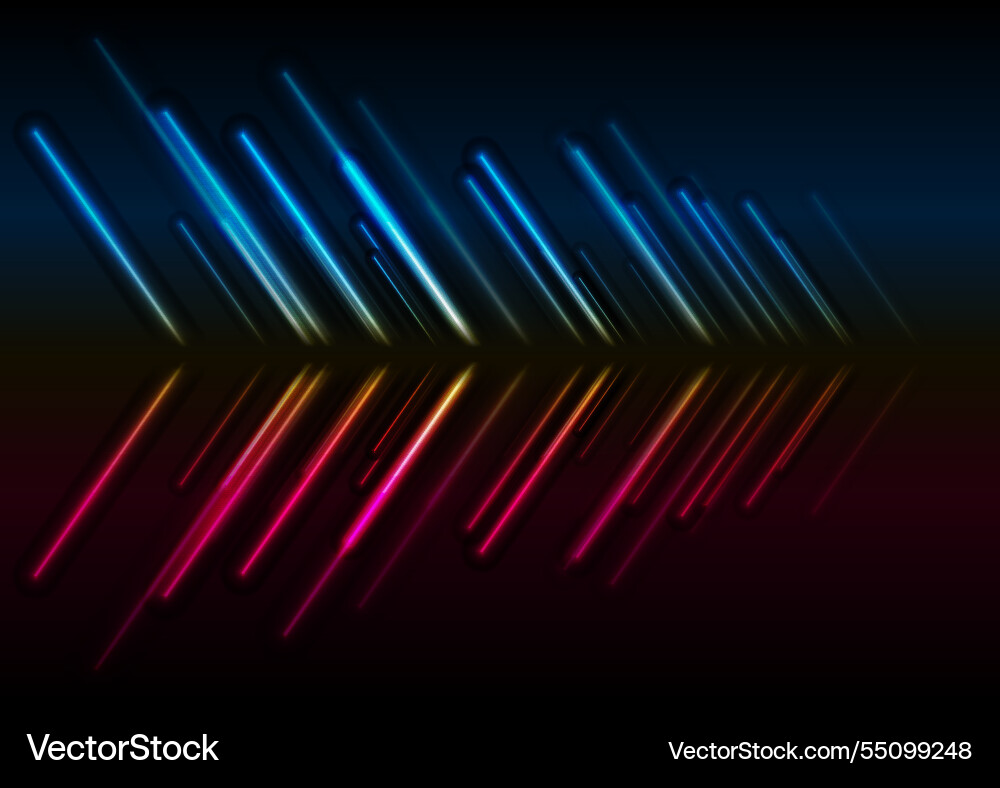 Blaue ultraviolette Neon leuchtende Pfeile Technologie