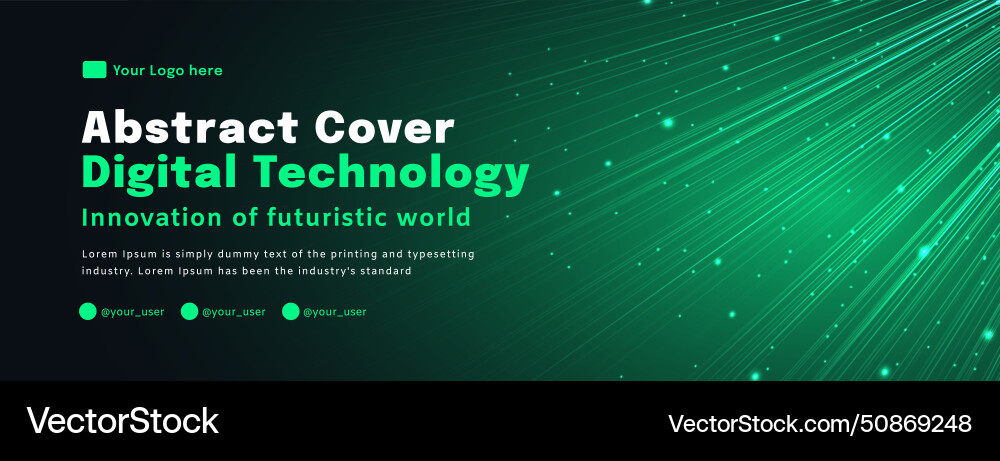 Digital technology poster cover speed connect dark