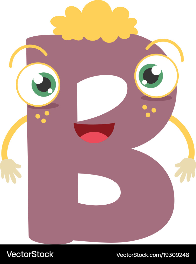 Letter b Royalty Free Vector Image - VectorStock