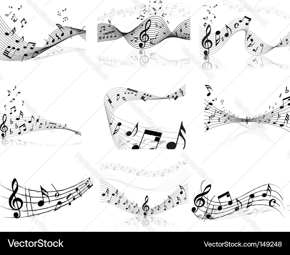 Notes staff Royalty Free Vector Image - VectorStock