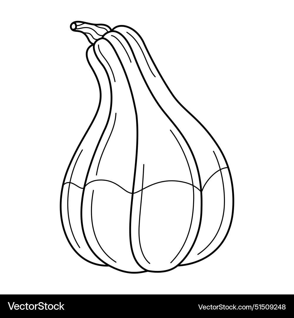Pumpkin doodle icon art therapy coloring page Vector Image