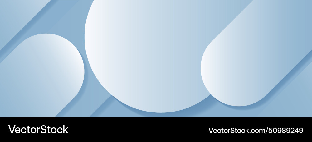 Abstract white and blue gradient geometric shapes Vector Image