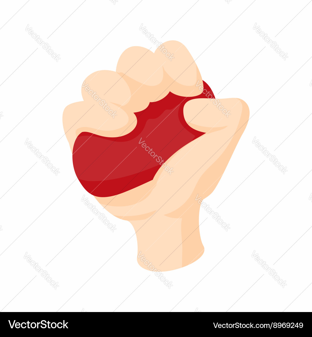 Antistress red ball icon cartoon style Royalty Free Vector