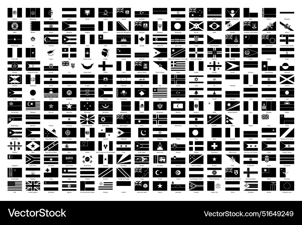 Flags of the world Royalty Free Vector Image - VectorStock