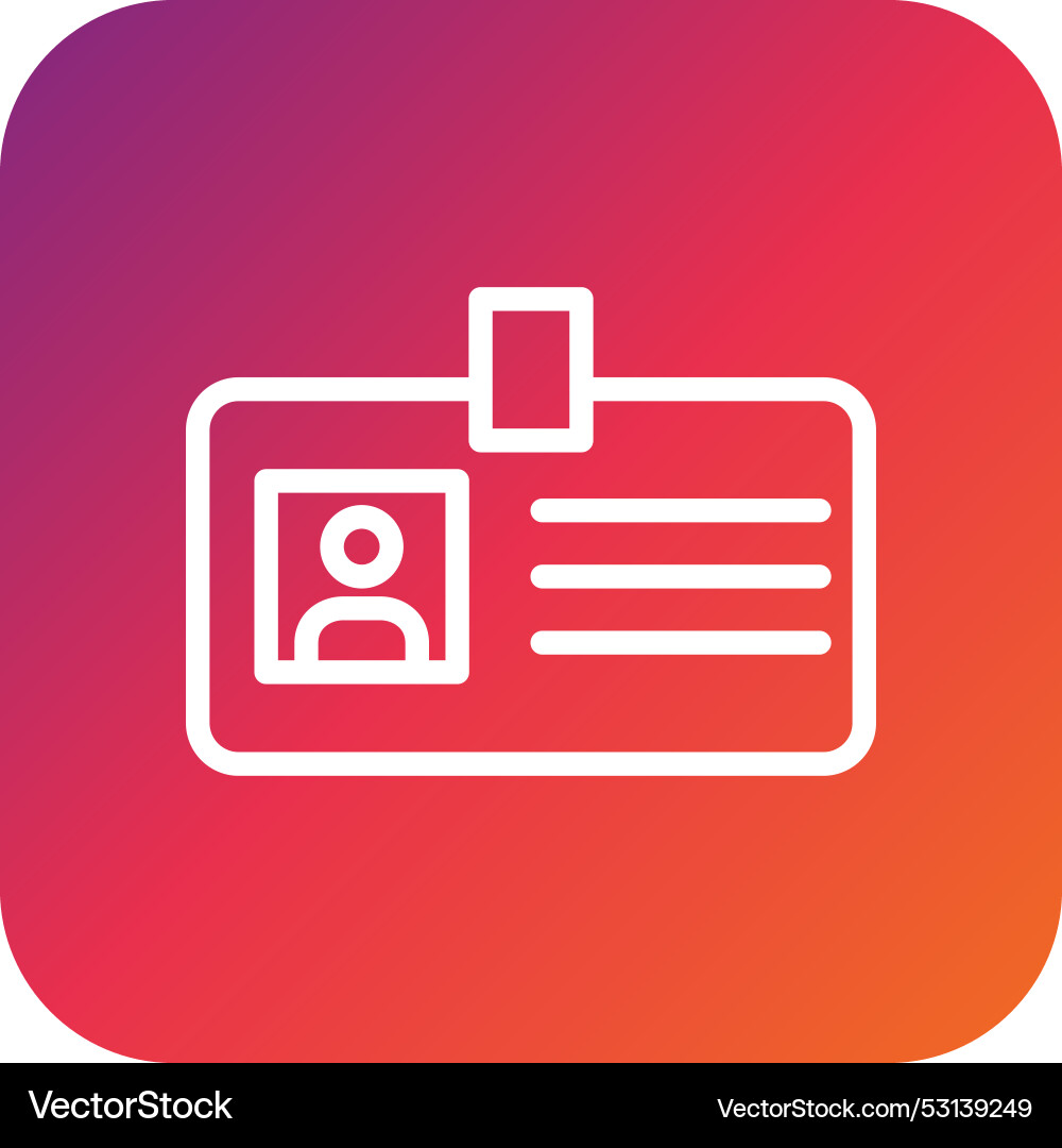 Id card icon design Royalty Free Vector Image - VectorStock