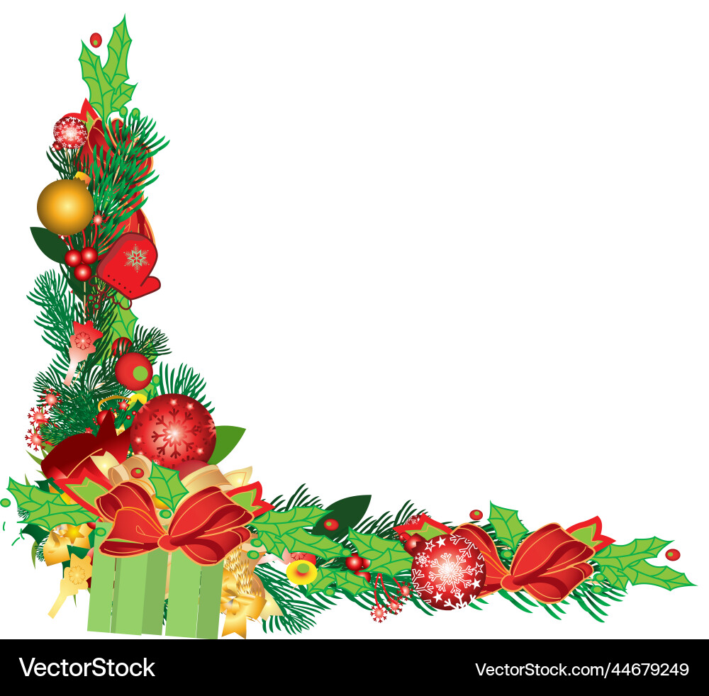 Holiday Corner Borders Free: Christmas Corner Border Png Christmas