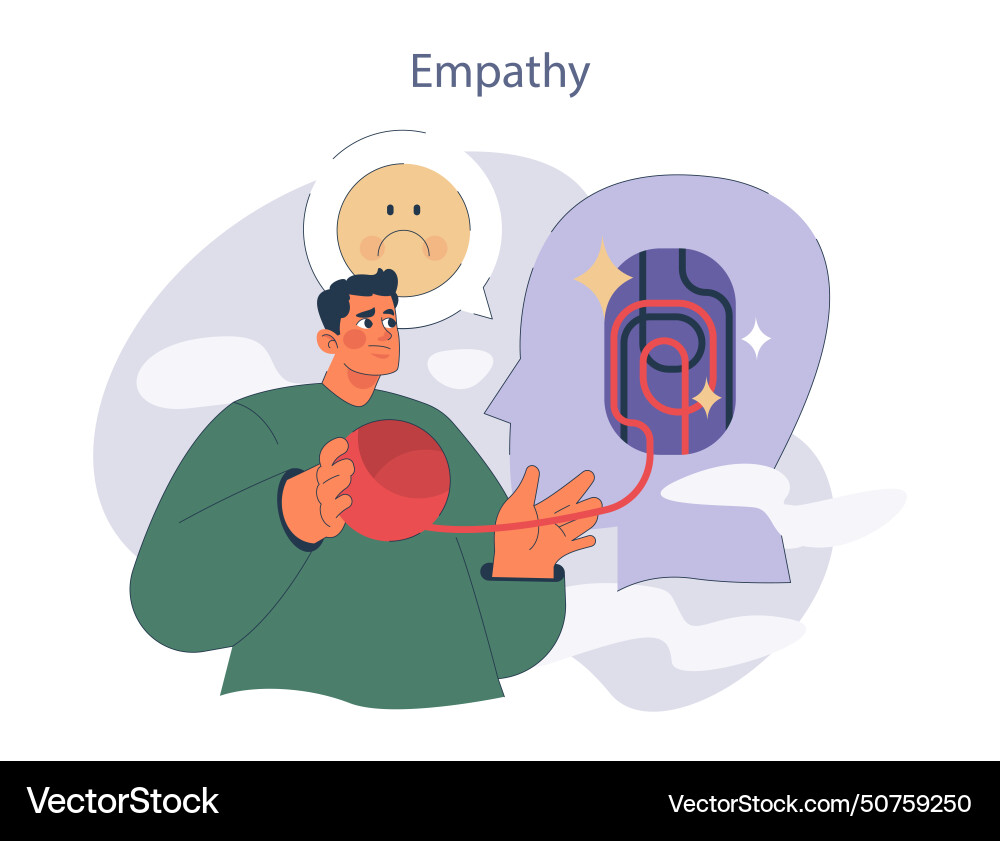 Empathy concept Royalty Free Vector Image - VectorStock