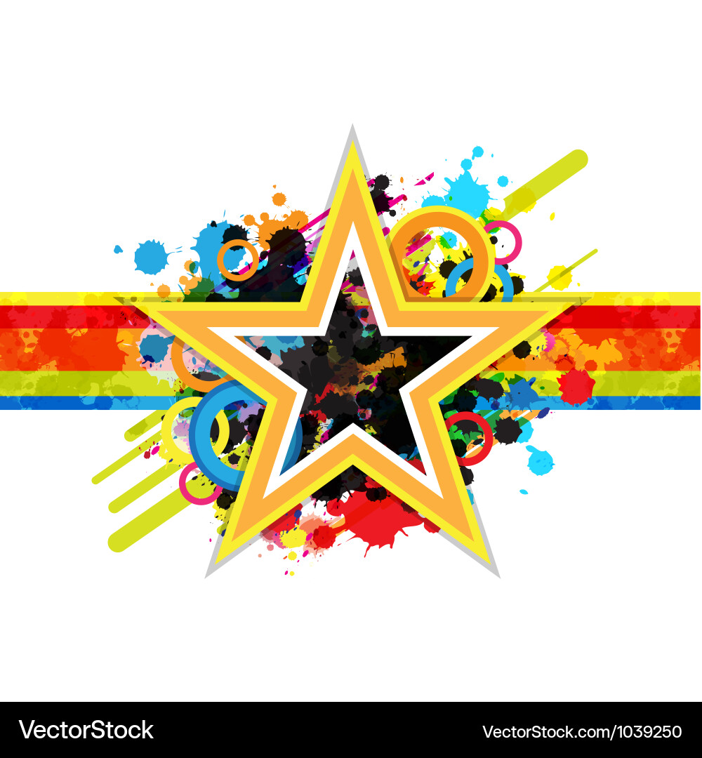 Fantastic star design background Royalty Free Vector Image
