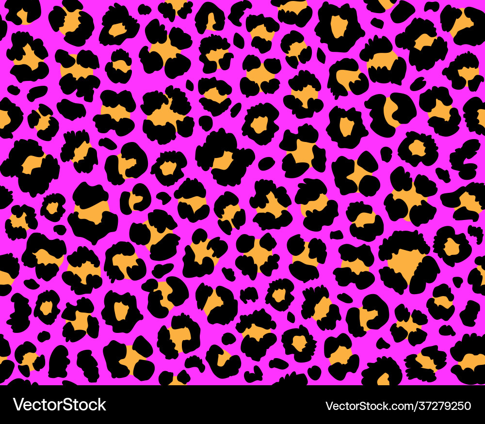 Leopard print seamless pattern repeating Vector Image