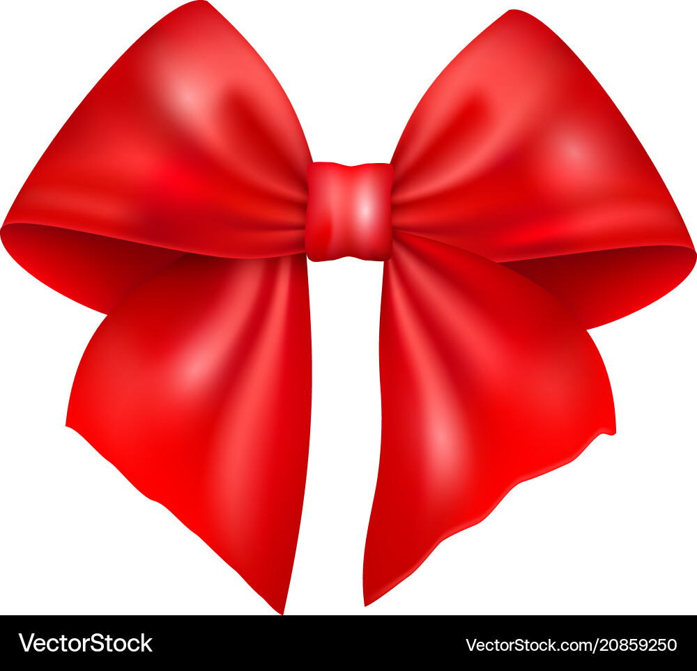 Ribbon bow Royalty Free Vector Image - VectorStock