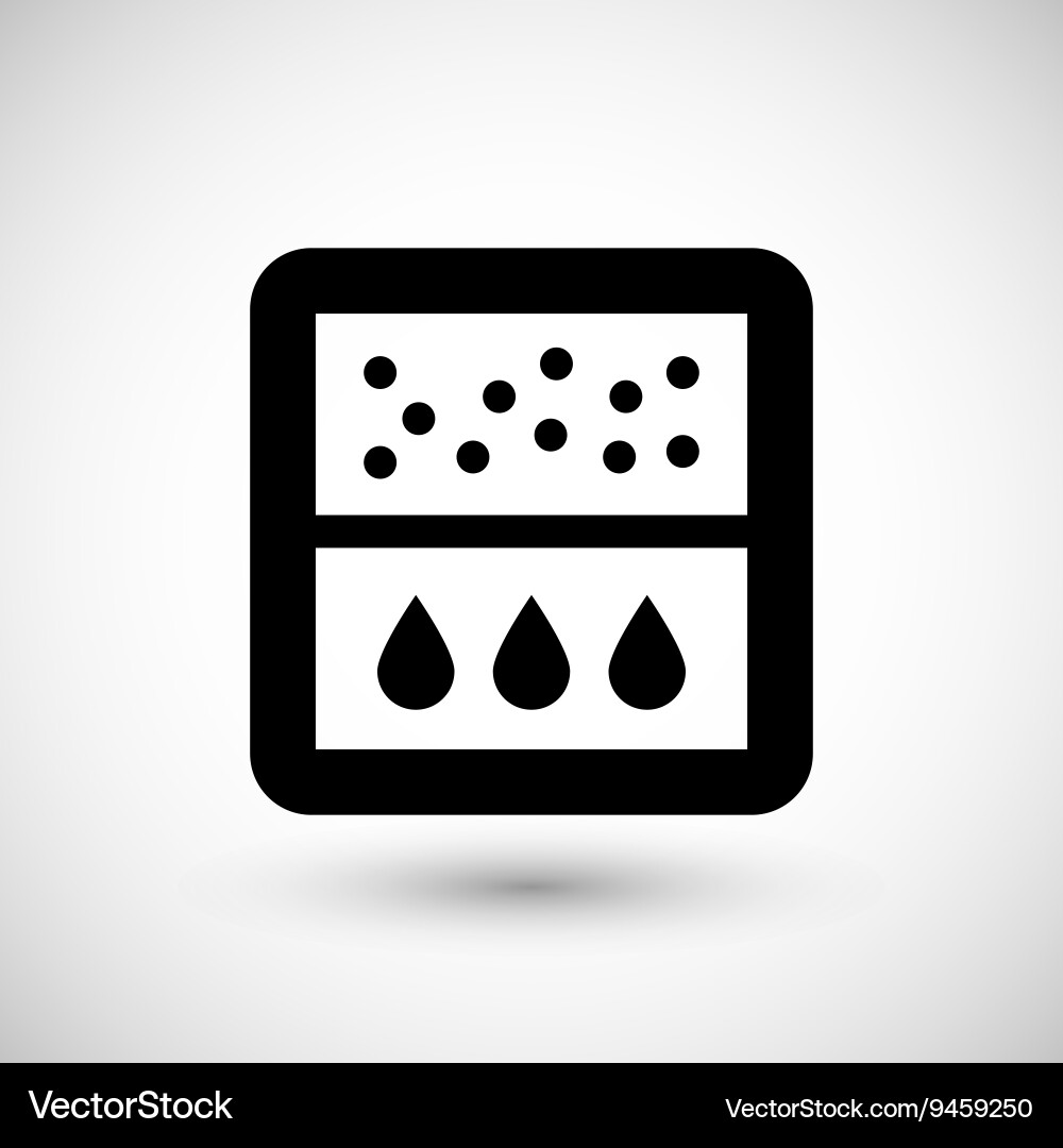 Water filter icon Royalty Free Vector Image - VectorStock