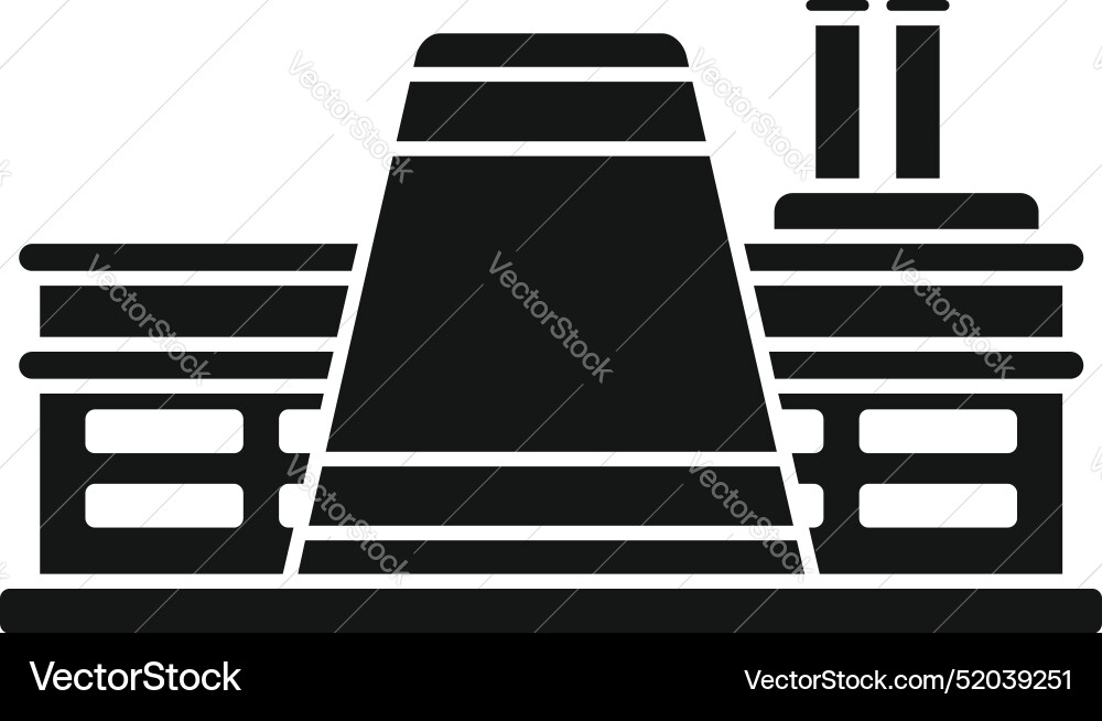 Chemical plant building processing manufacturing Vector Image