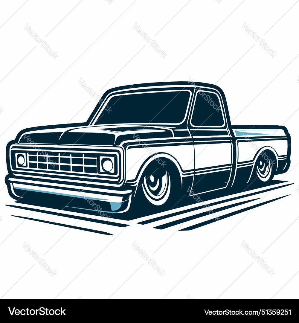 Classic Chevy C10 Pickup Royalty Free Vector Image