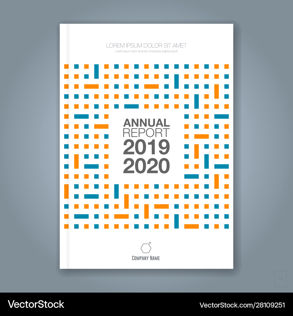 Cover annual report 1245 Royalty Free Vector Image