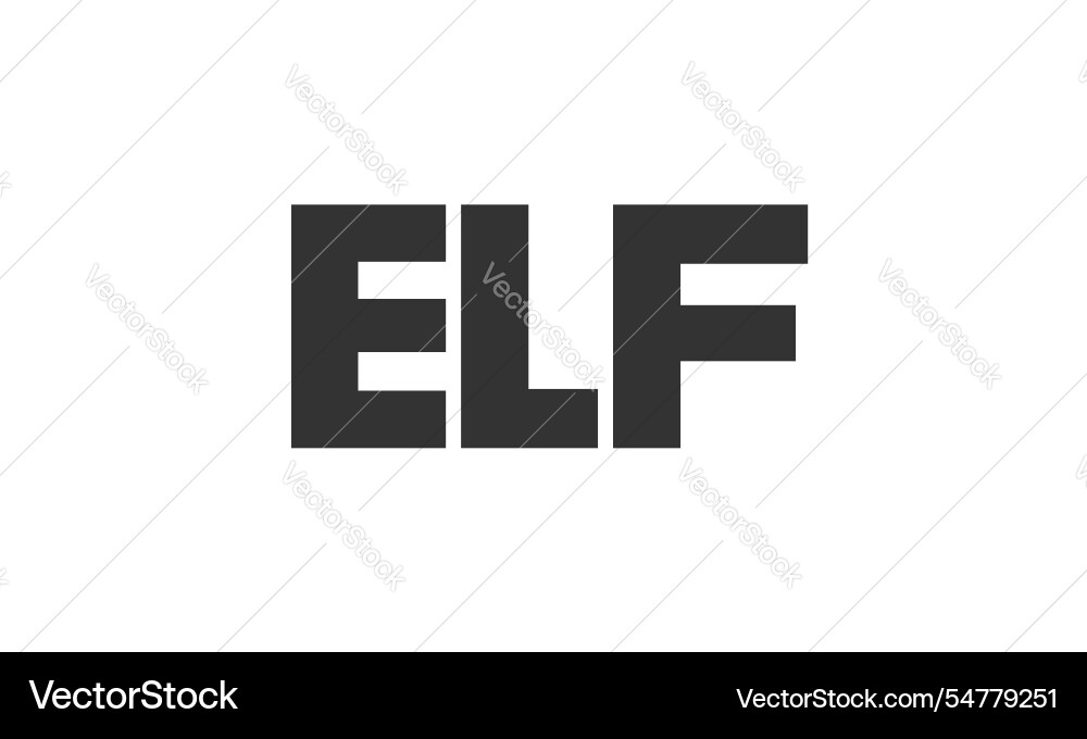 Elf logo design template with strong and modern Vector Image