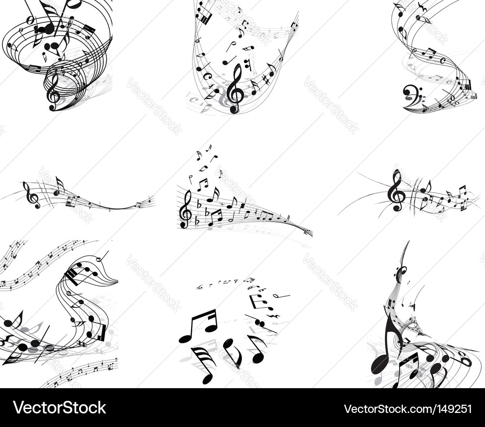 Notes staff Royalty Free Vector Image - VectorStock