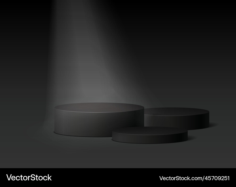 Product display presentation realistic 3d cylinder