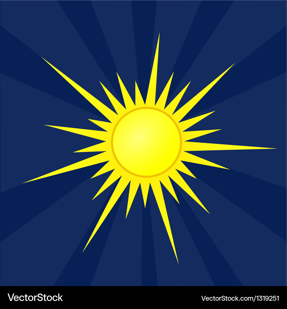 Sun symbol Royalty Free Vector Image - VectorStock