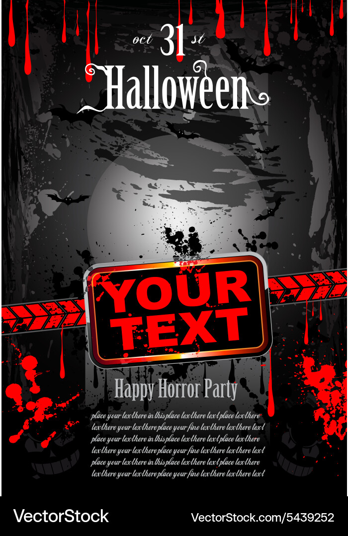 Blood halloween Royalty Free Vector Image - VectorStock