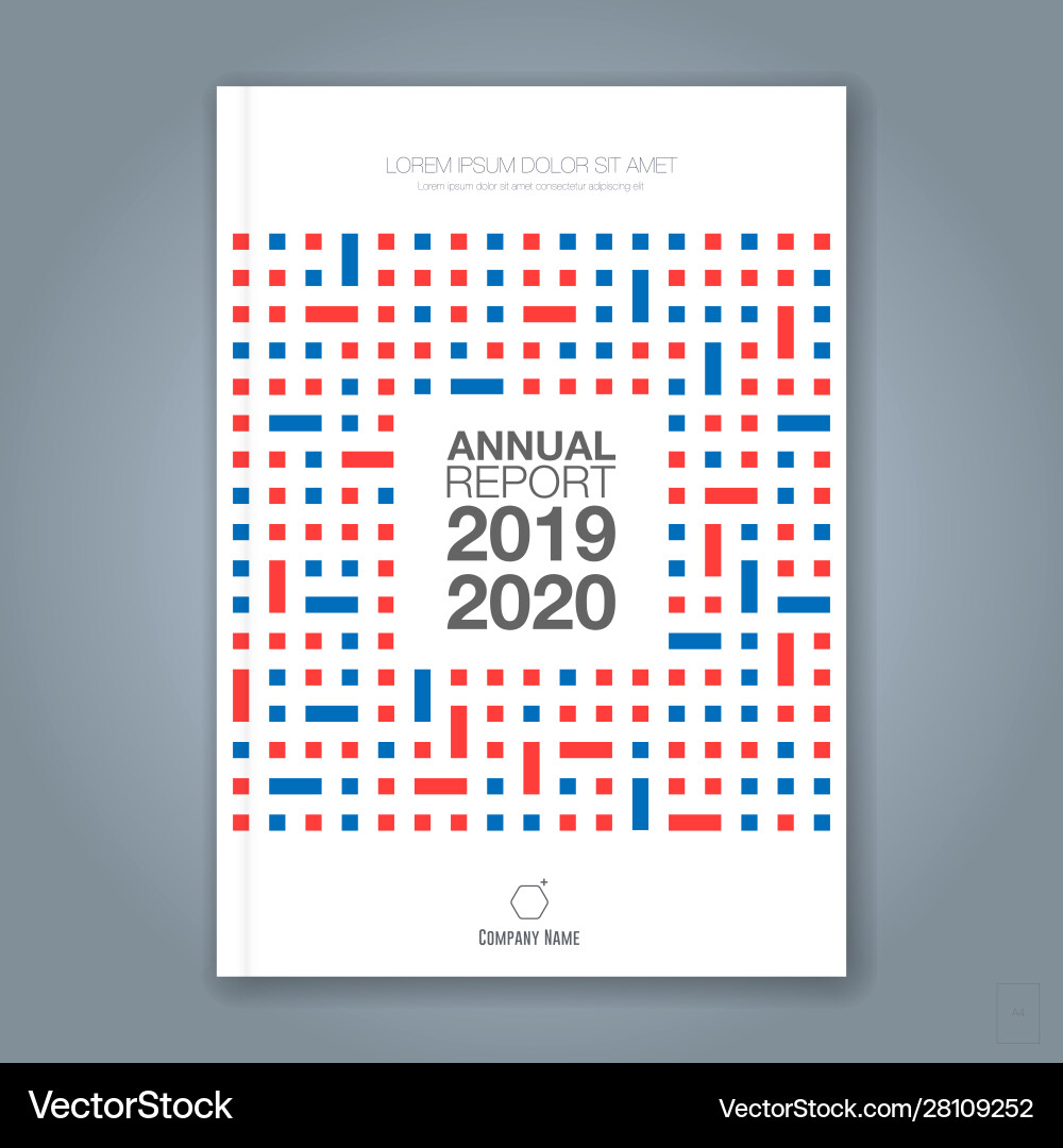 Cover annual report 1246 Royalty Free Vector Image