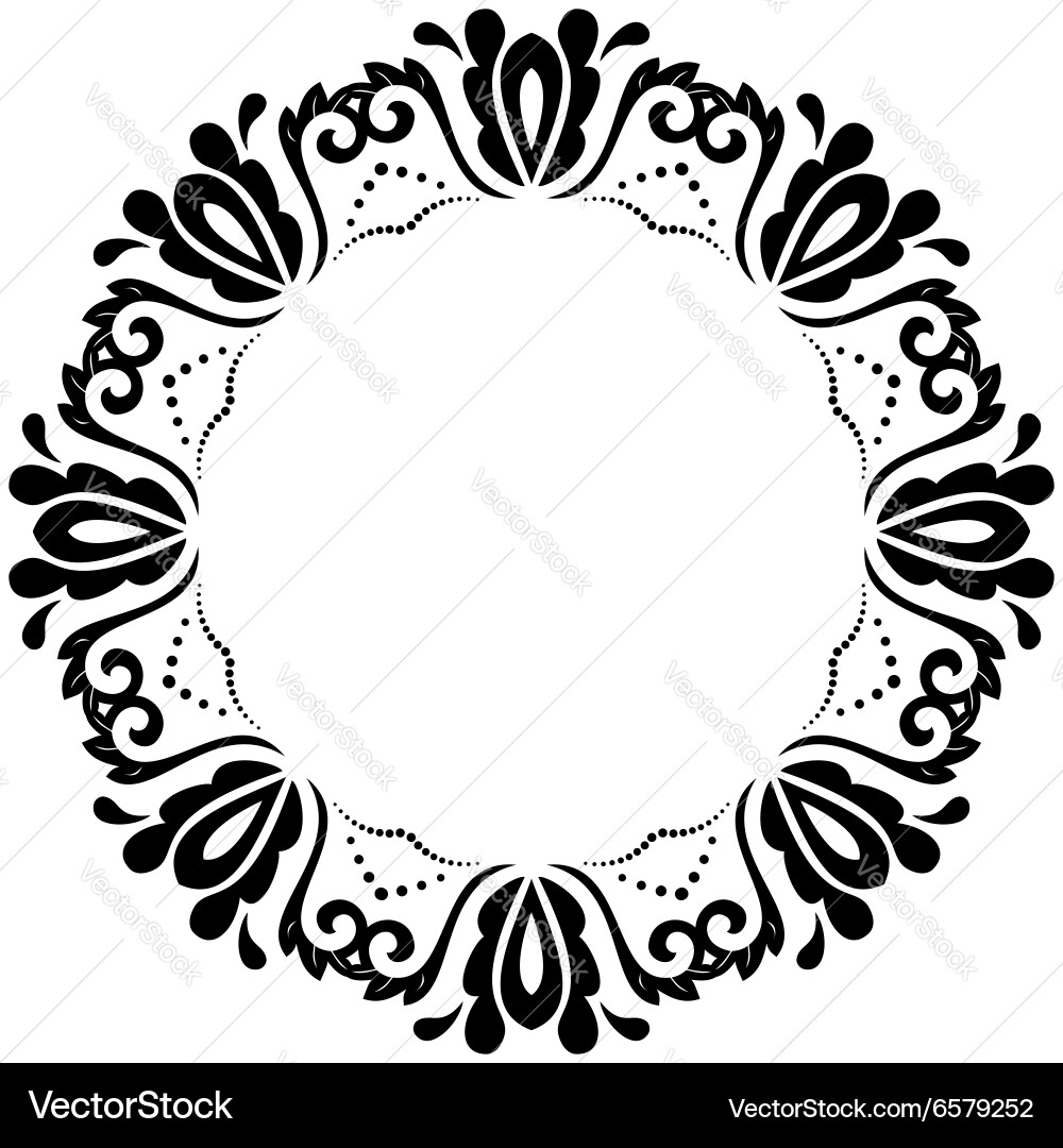Floral fine frame Royalty Free Vector Image - VectorStock