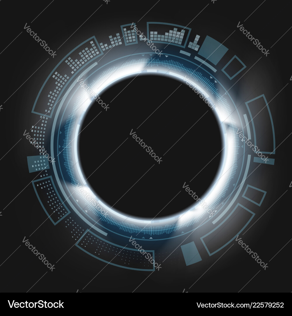 Futuristic technological backdrop Royalty Free Vector Image