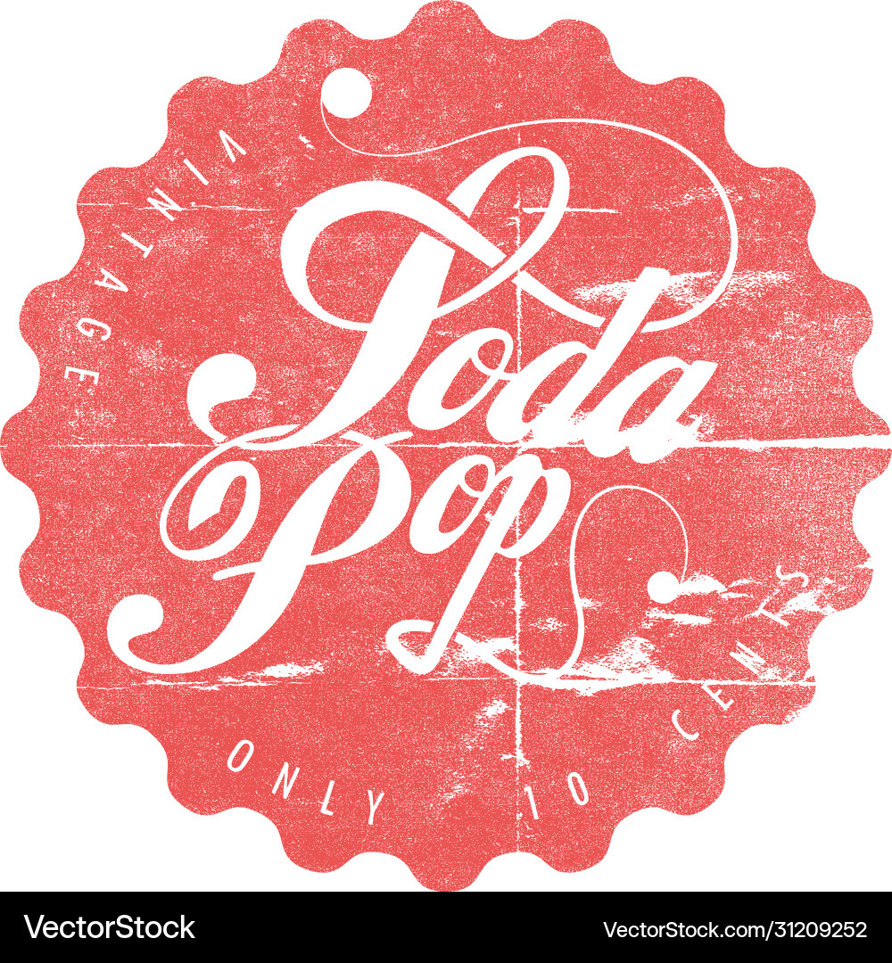 Soda cap Royalty Free Vector Image - VectorStock