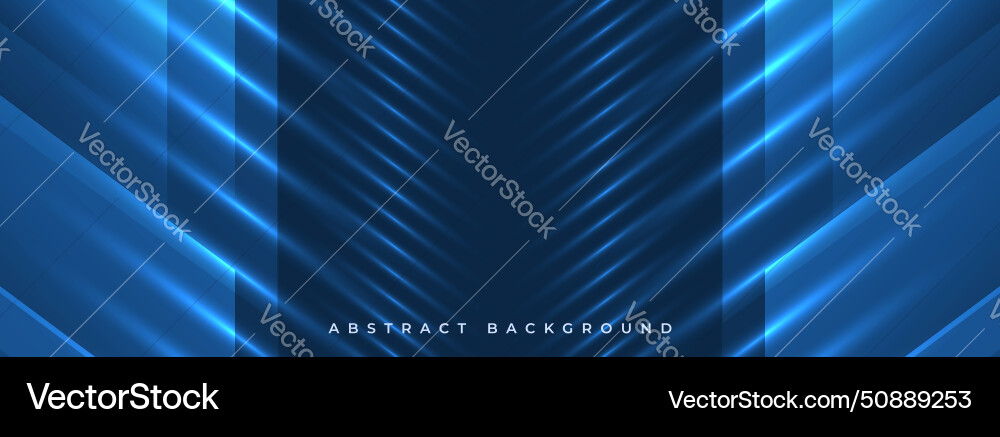 Abstract blue background with geometric dynamic Vector Image