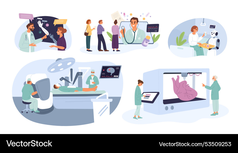 Surgery of future modern medical technologies Vector Image