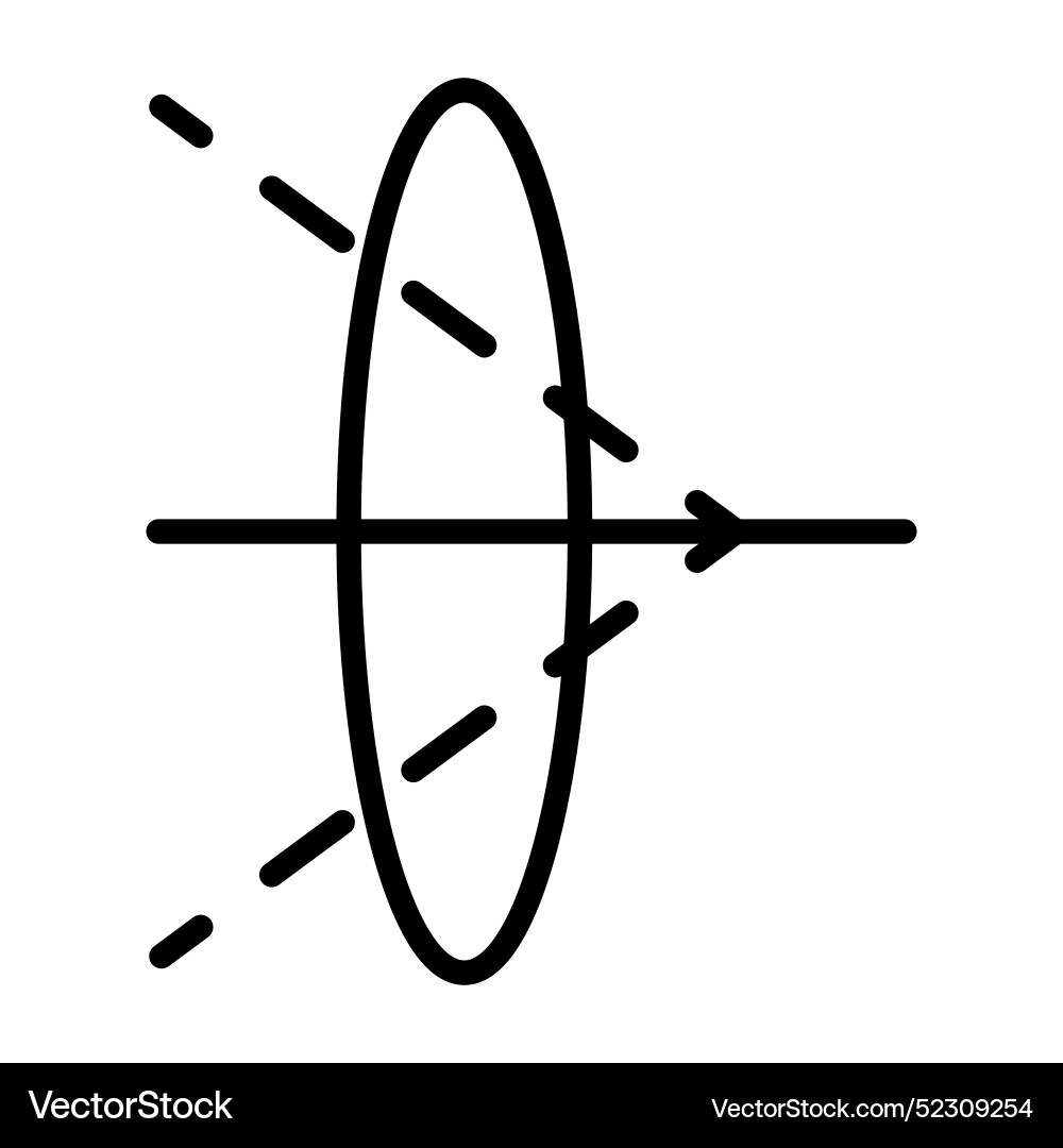 Convex icon linear logo mark in black and white Vector Image