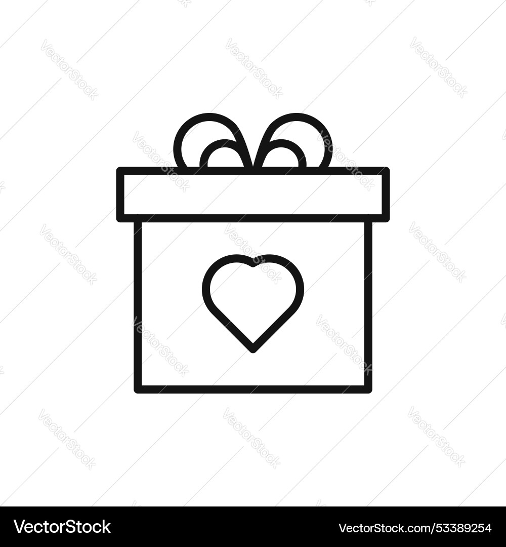 Donation box icon isolated on white background Vector Image