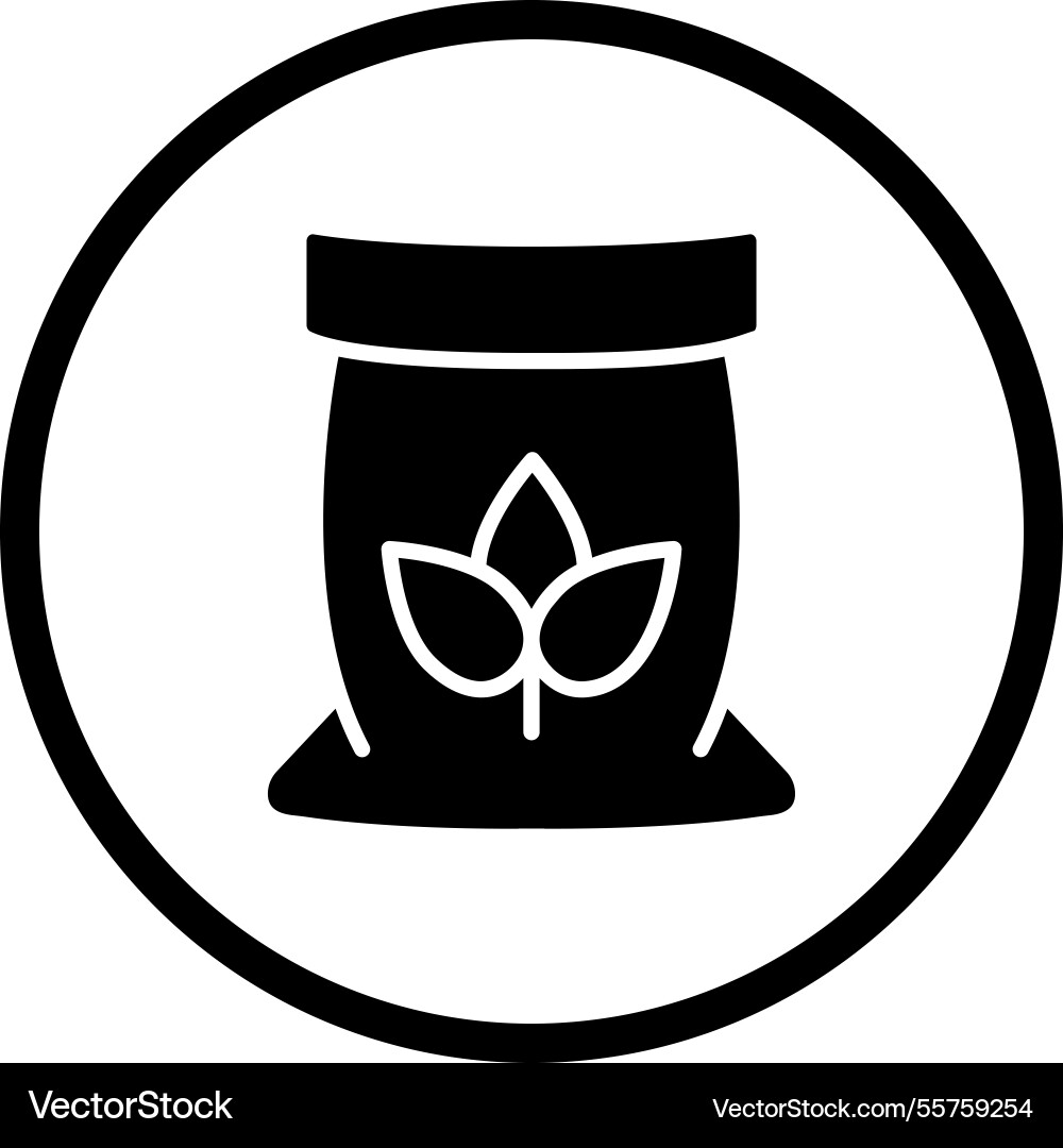 Fertilizer icon design Royalty Free Vector Image