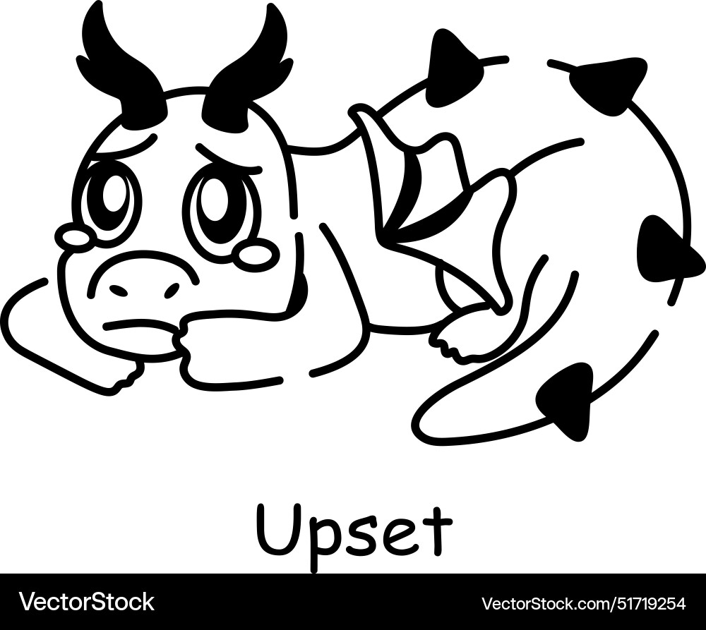 Upset Royalty Free Vector Image - VectorStock