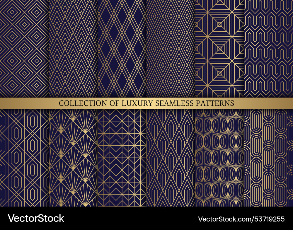 Art Deco Geometric Pattern Royalty Free Vector Image