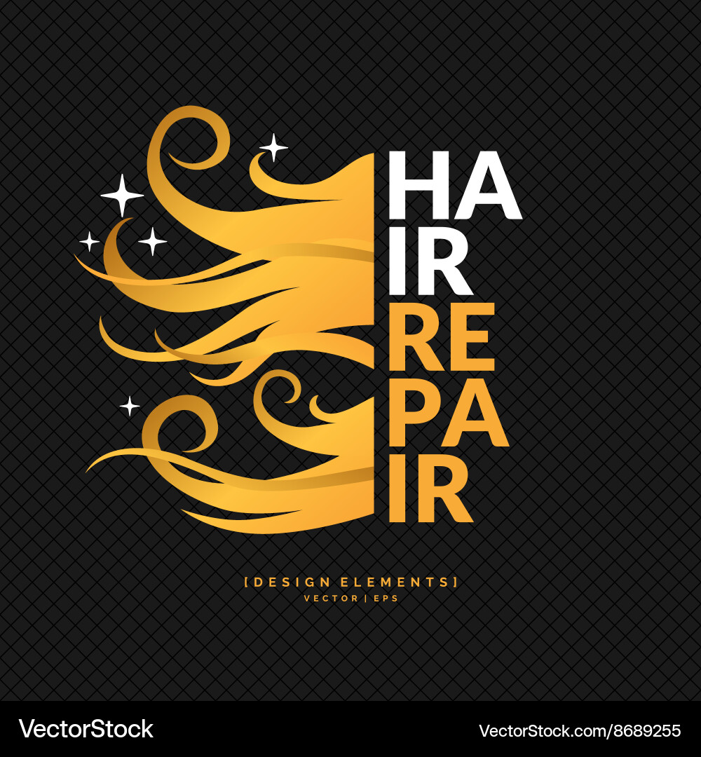 Hair repair Royalty Free Vector Image - VectorStock