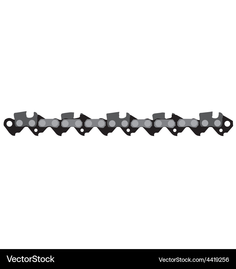 Chainsaw chain Royalty Free Vector Image - VectorStock