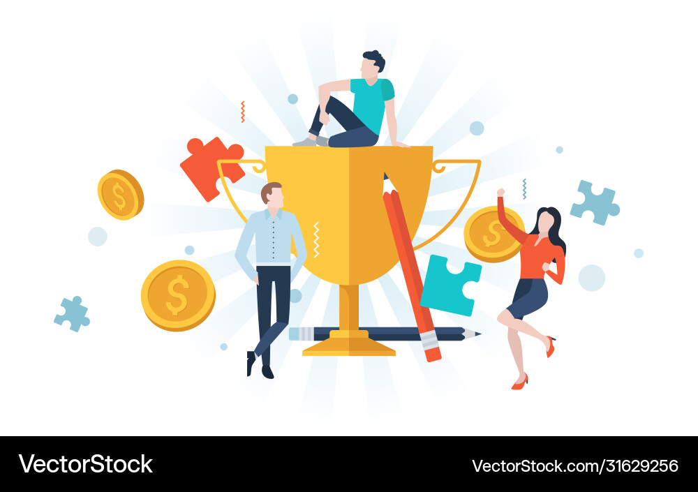 Concept business success Royalty Free Vector Image