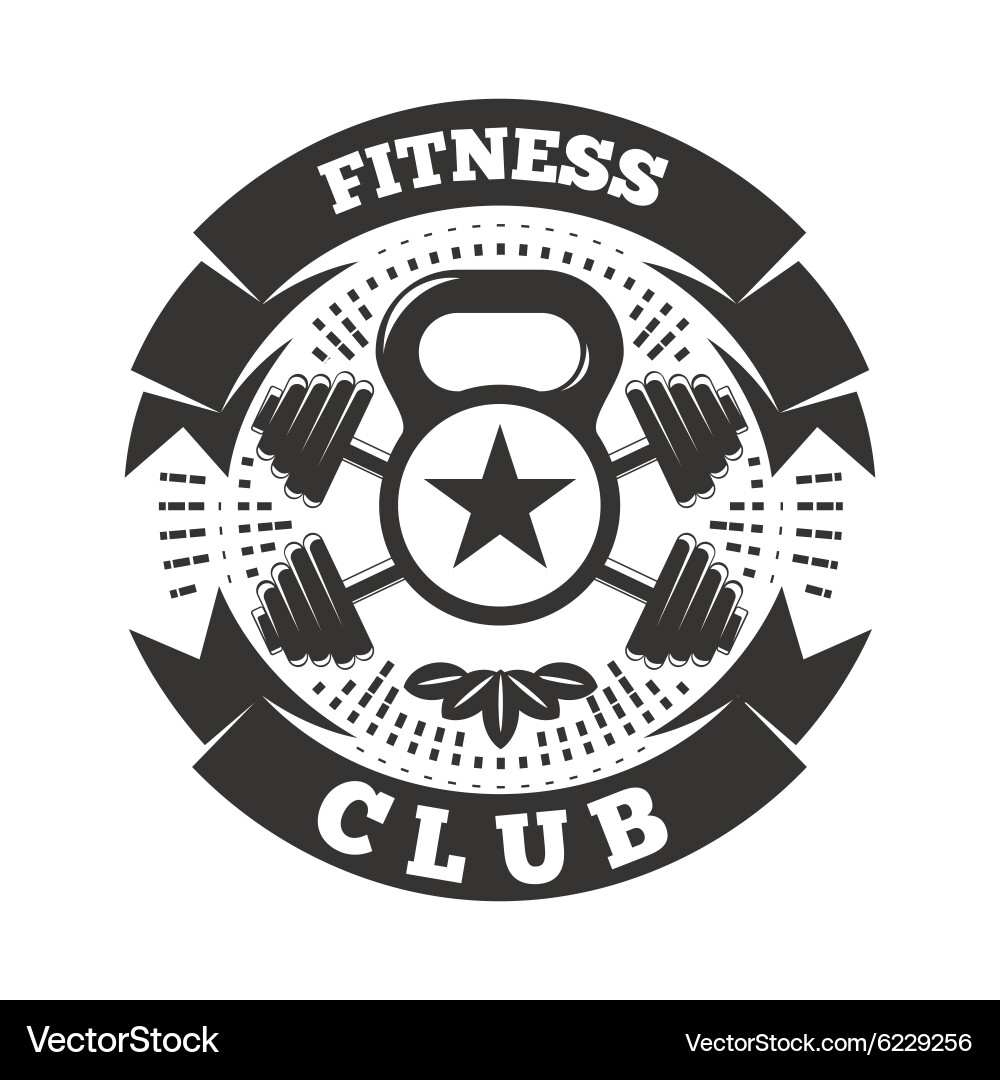 Fitness club logo Royalty Free Vector Image - VectorStock