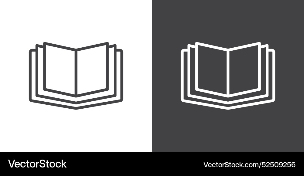 Open book icon Royalty Free Vector Image - VectorStock