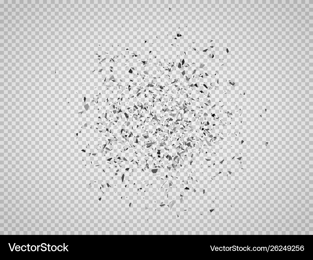Particles explosion shatter Royalty Free Vector Image