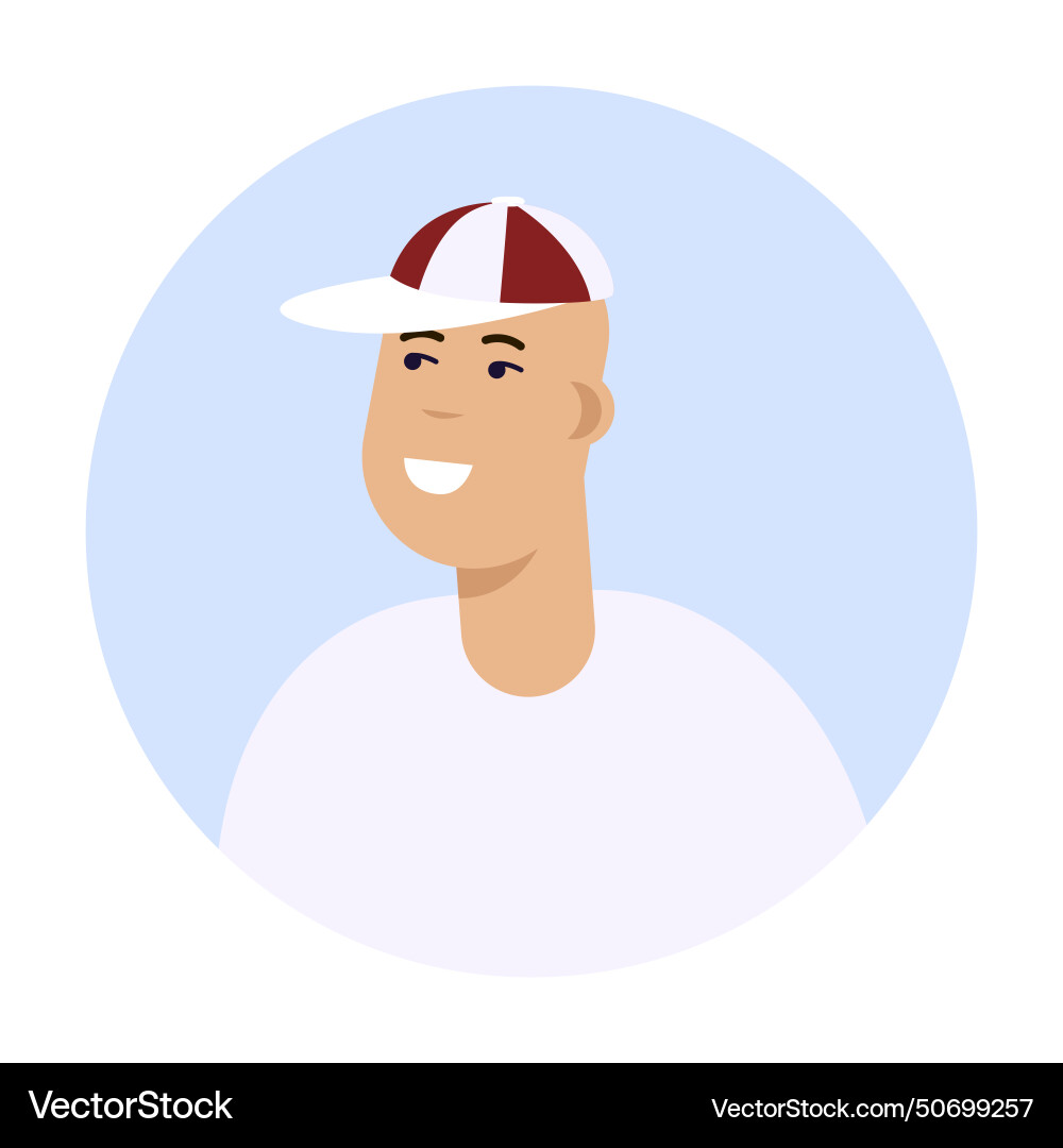 Modern circle avatar Royalty Free Vector Image