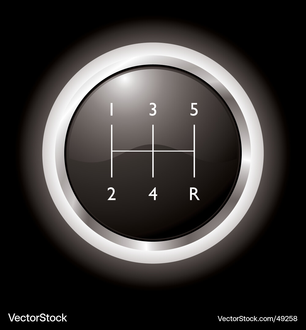 Gear shift Royalty Free Vector Image - VectorStock