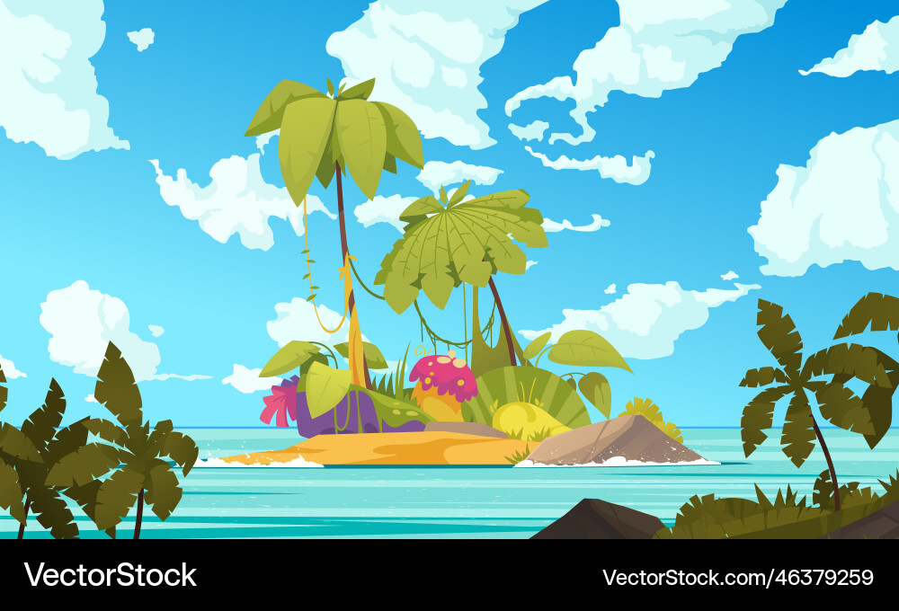Ecosystem cartoon poster Royalty Free Vector Image