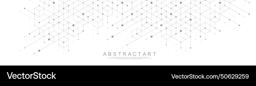 Modern Geometric Technology Grid Royalty Free Vector Image