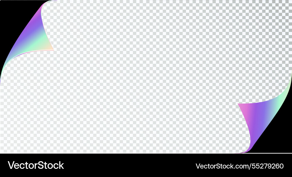 Curly page corner realistic curled Royalty Free Vector Image